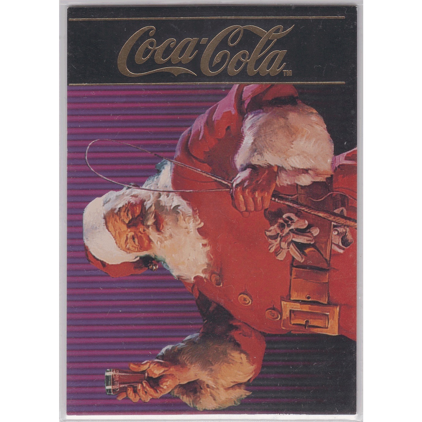 Coca Cola Coke Collect A Card Series 4 Santa S38 Foil Stamp (single ...