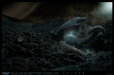 Alien Worlds Black LV-426 Variant Movie Poster Giclee Print Art 16x24 ...