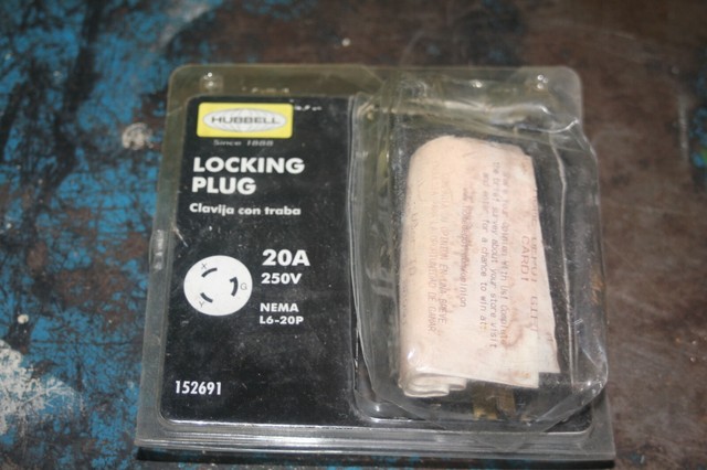Hubbell L620p Male Twist Lock Plug NEMA L6-20p 20 Amp 20a 250 Volt for ...