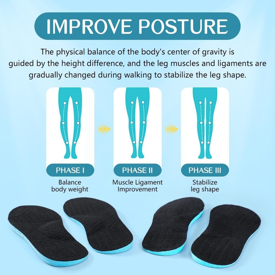 XINIFOOT Supination Correction Insoles for Men & Women, Plantar ...