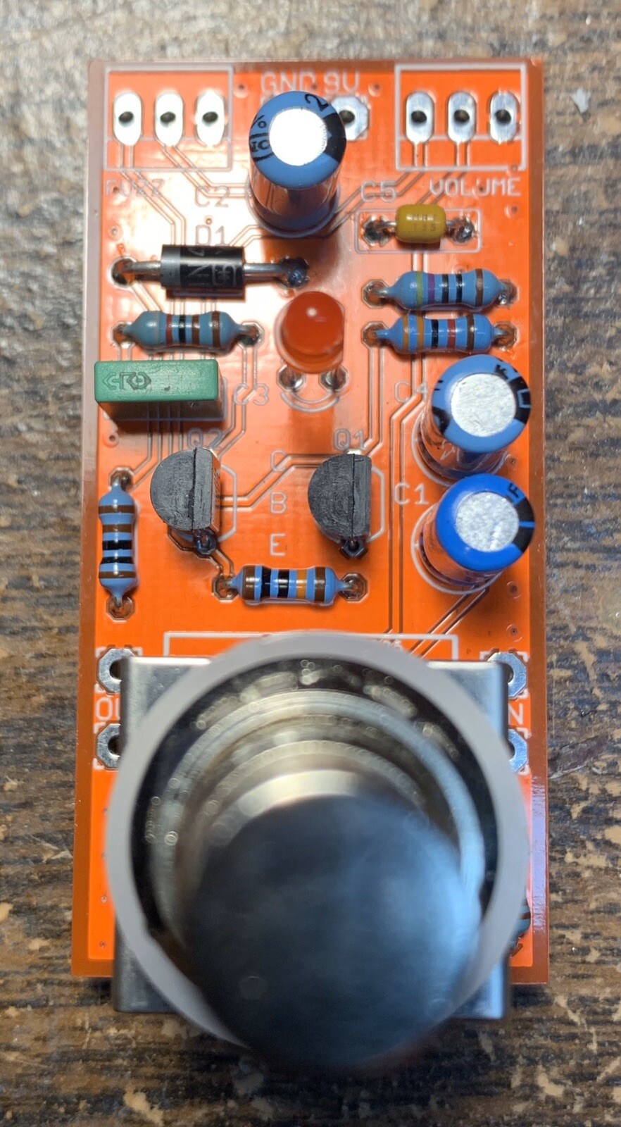 Fuzz Face PCB Guitar Effect Pedal Distortion Vintage DIY Overdrive Tone ...