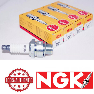 (4x) NGK BU8H (6431) Non-Resistor Spark Plug Pre-Gapped fits Mercury ...