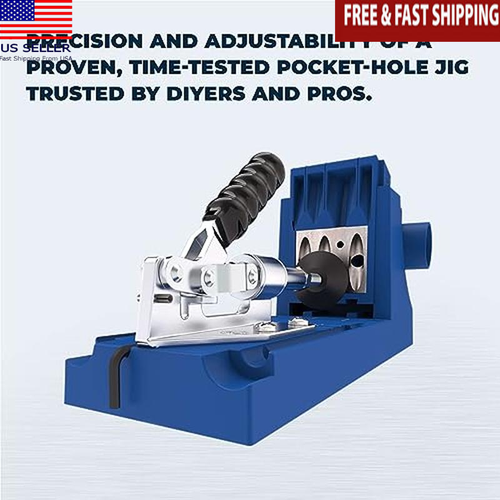 Adjustable Pocket Hole Jig Strong Joint Maker Easy DIY Woodworking Tool ...