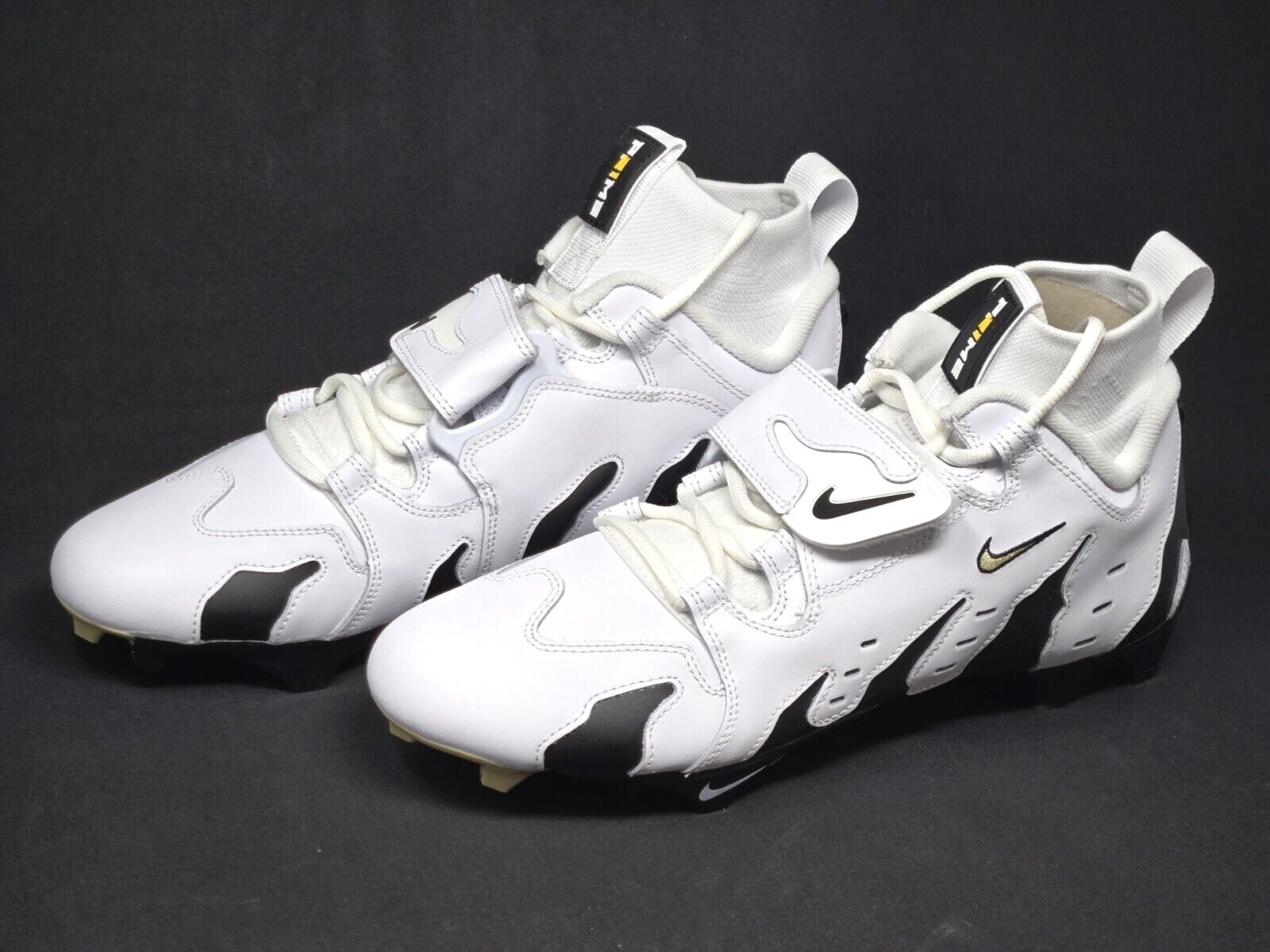 Nike Diamond Turf DT 96 Men's Sizes White Black Football Cleats Deion ...