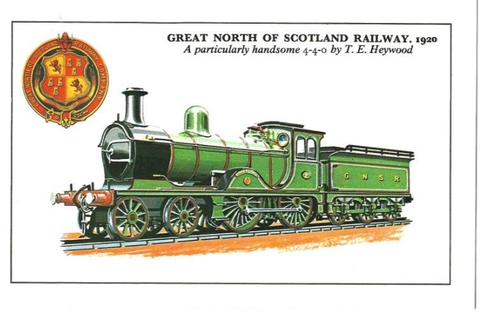 Great North of Scotland Railway: 1920: a T.E. Heywood 4-4-0: class F ...