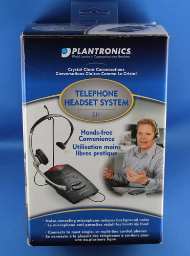 Plantronics S11 Telephone Headset System Hands-Free Convenience Noise ...