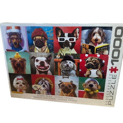 New! Funny Dogs 1000 piece jigsaw puzzle 680mm x 480mm Super Cute! | eBay
