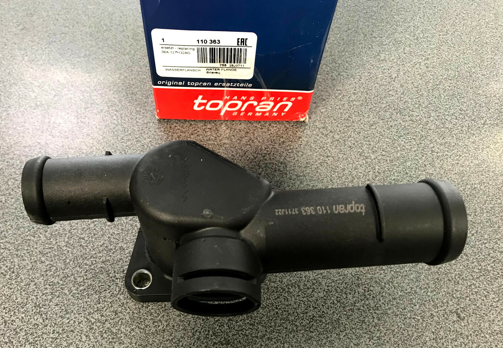 Audi A3 VW Golf Engine Coolant Water Outlet Rear Coolant Flange ...