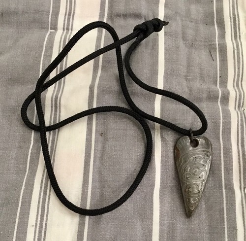 Mark McCoun Custom Raindrop/Ripple Pattern Damascus Pendant W/Cord | eBay