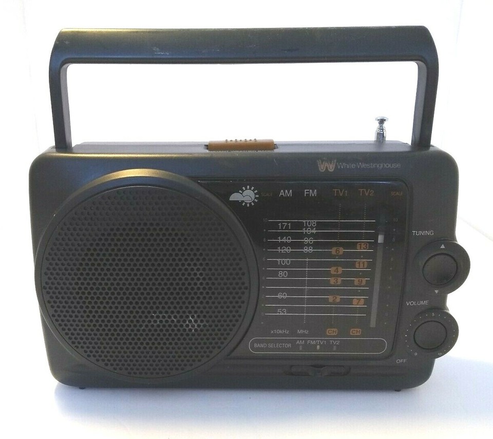 White Westinghouse WPC-1109 AM/FM Portable Radio Instant Weather ...