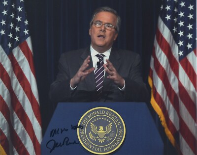 JEB BUSH SIGNED AUTOGRAPHED COLOR 8X10 PHOTO POSSIBLE 2024 NOMINEE | eBay