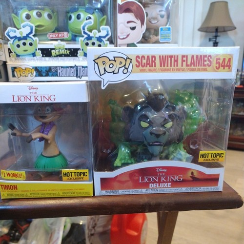 Funko Pop Disney Hot Topic Exclusive Vinyl Figure Scar with Flames 544 ...