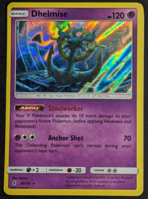 Dhelmise Holo NM 59/145 Guardians Rising Pokemon Card | eBay