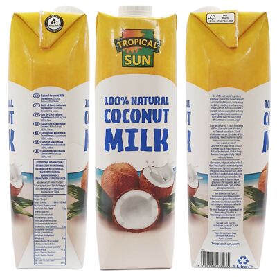 Tropical Sun Coconut Milk, 1 Litre X 6 (MULTIPACK) | eBay UK