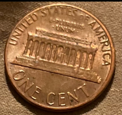 1983 US Lincoln Memorial One Cent~No Mint Mark~Very Rare~Great Addition ...