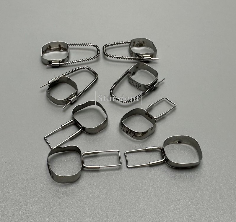 Dental Orthodontic Preformed Loop 1st 2nd Molar bands Space Retainer ...