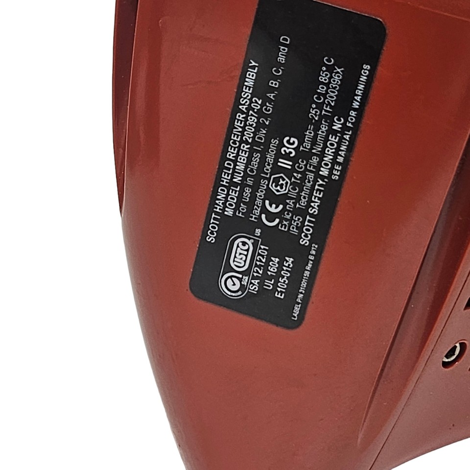 Scott Safety Pak Tracker Hand Held Receiver Assembly 200397-02 | eBay