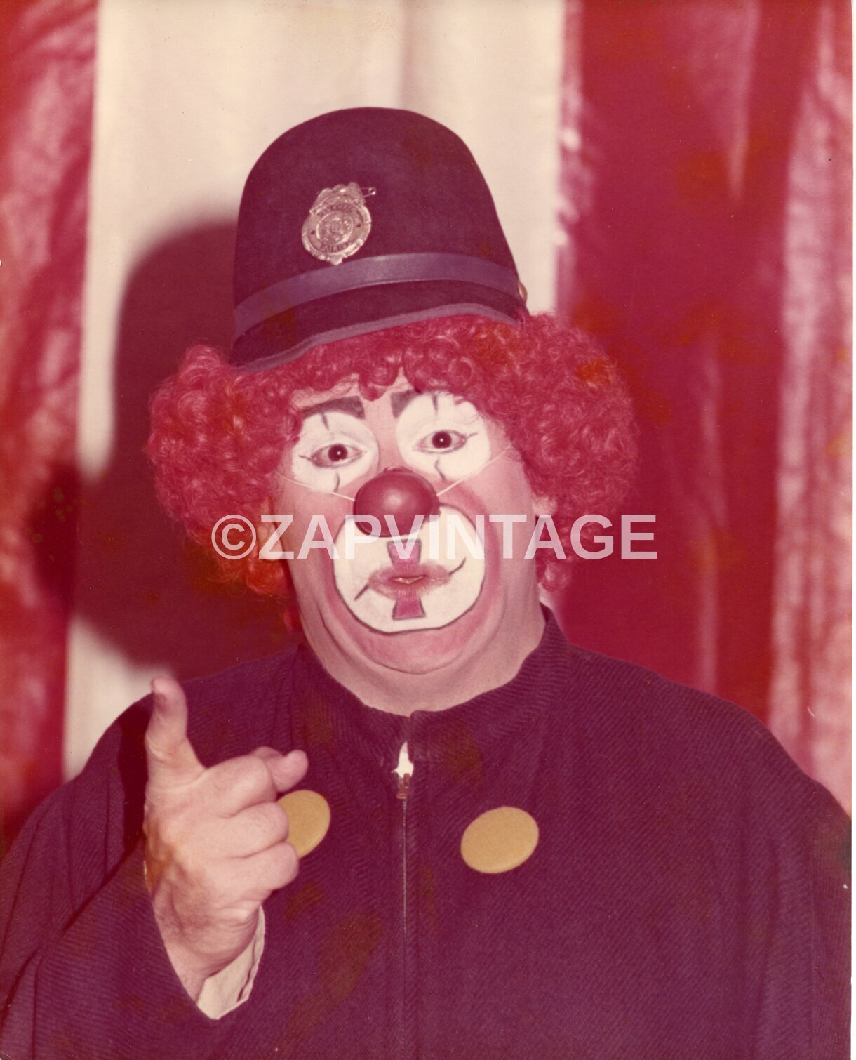 Vintage 1970s Lenny Walen Carnival Circus Clown Performer Actor Photo ...