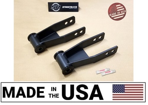 [SR] 1" & 2" Adjustable Rear Lowering Drop Shackles Kit FOR 1997-2003 ...