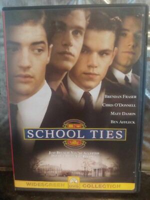 SCHOOL TIES Widescreen 1992 DVD Movie w/ Brendan Fraser & Matt Damon ...