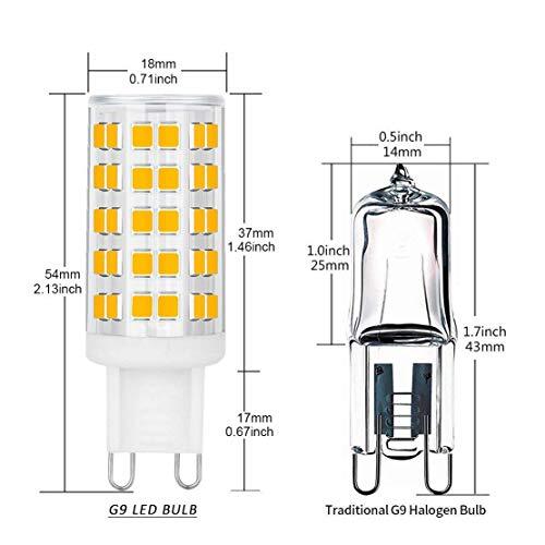 G9 Led Bulbs Dimmable 6w 60w Halogen Bulb Equivalent Warm White 3000k ...