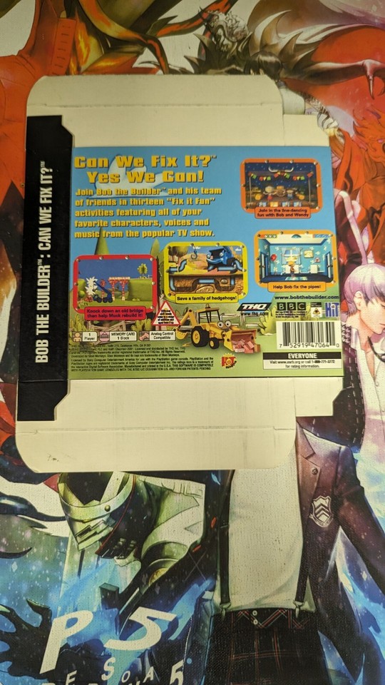 PlayStation 1 PS1 Promo Display Box Bob The Builder Can We Fix It ...