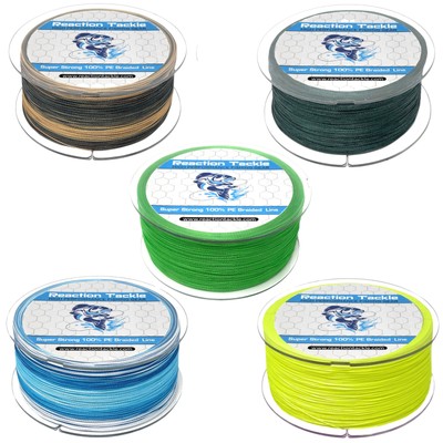 Reaction Tackle Braided Fishing Line- Various Sizes and Colors | eBay