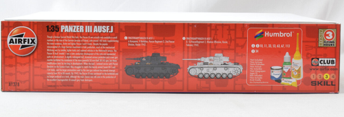 Airfix Panzer III AUSF.J 1:35 Scale Plastic Model Tank Kit A1378 | eBay