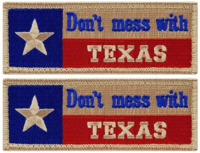 DON'T MESS WITH TEXAS TX STATE FLAG PATCH | 2PC HOOK BACKING 4"x1.5" | eBay