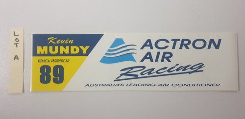 Actron Air Racing Kevin Mundy Konic V8supercar 89 Sticker | eBay