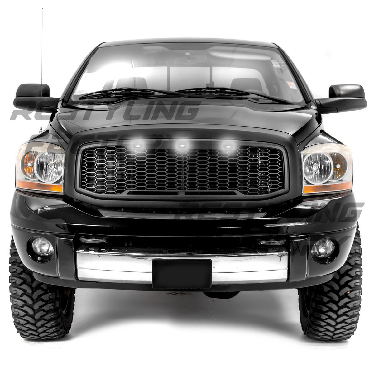 Matte White Dodge Ram