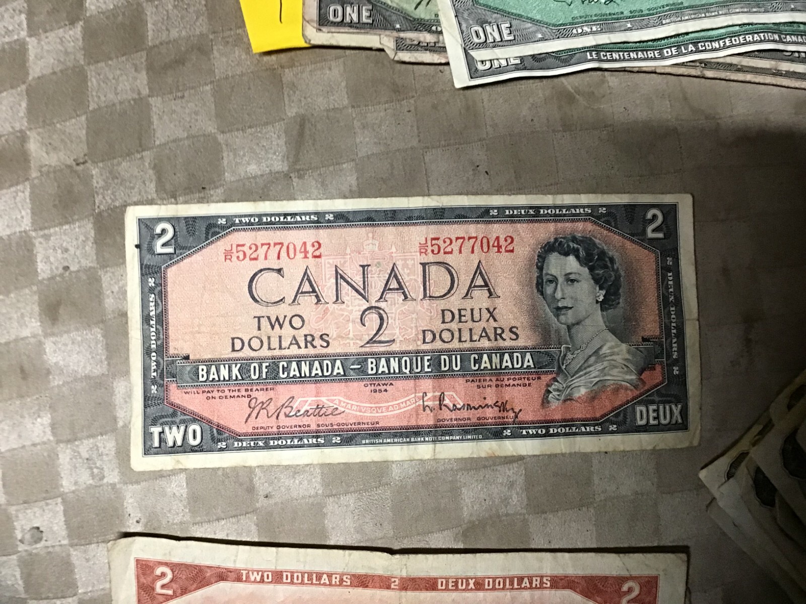 1954 - Canada Two Dollar Bill - $2 Canadian Note , The Queen, 1 Note | eBay