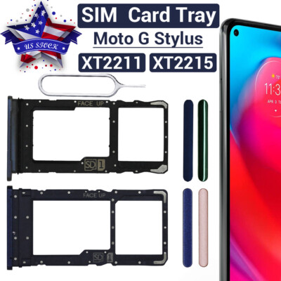 SIM Card Tray MicroSD with Pin For Motorola Moto G Stylus 2022 XT2211 ...