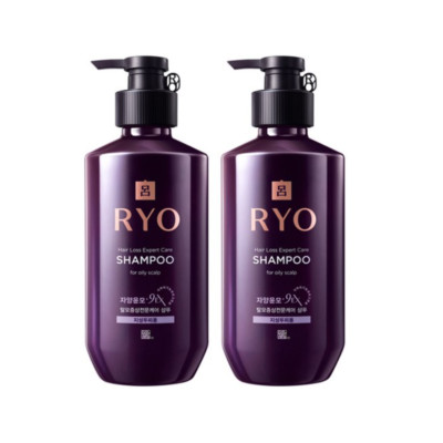 2PC) Ryo Anti Hair Loss Expert Care Shampoo for Oily Scalp 400ml Korea ...