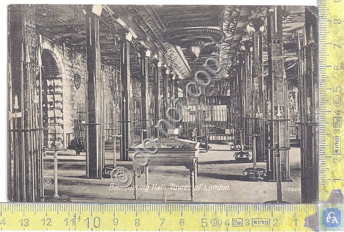 Cartolina - Postcard - London- Tower - Banqueting hall - 1912 | eBay