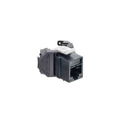 LEVITON Connettore UTP RJ45 Keystone Jack in Cat 6A Black Conf. 12pz ...