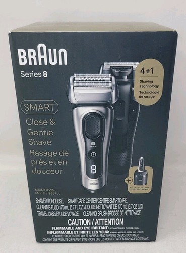 Braun Series 8 SMART 4+1 Shaving Kit w/ Smart-Care Center 8567cc. New ...