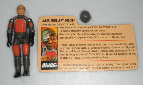 1983 Swivel Arm Grand Slam v1.5 Vintage G.I. GI Joe 3.75 ARAH Lot *100% ...