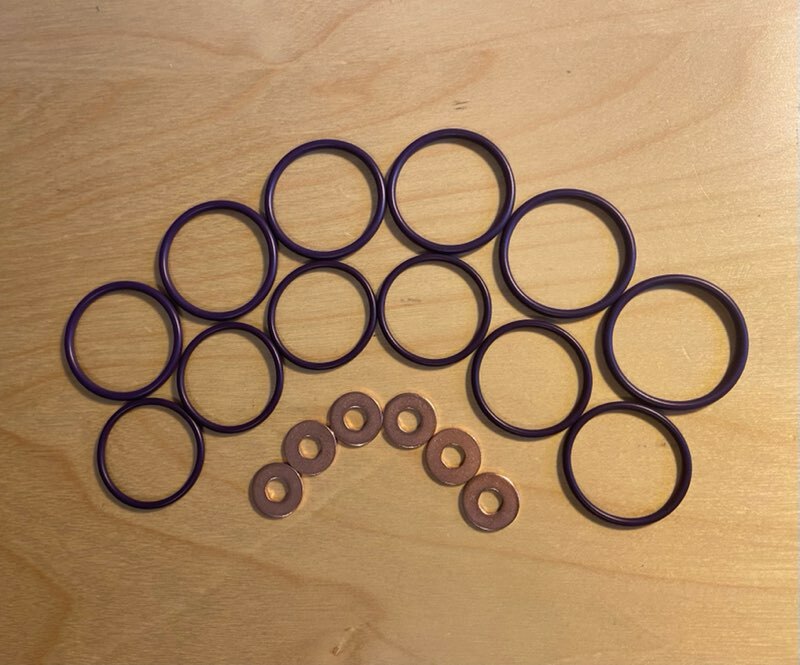 O-Ring for Volvo D12 Injector Kit Set of 6 (External) | eBay