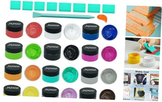 12 Jars Chalk Paste Paint Set, 9 Pcs Set Chalk Paste 12 Jars with 9 Pcs ...