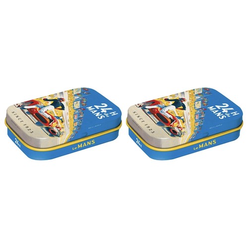 2x Nostalgic Art 4x6cm Mint Trinket Box 24h Le Mans Racing Poster ...