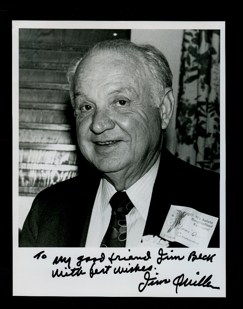 Rep. Jim Quillen of TN- 7"x9" AUTOGRAPHED Glossy Photo - w/ LETTERHEAD ...