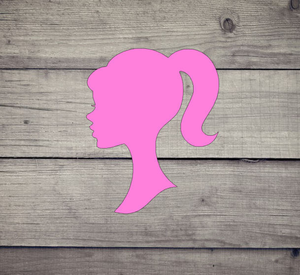 Barbie Head Decal - It's a Barbie World - Vinyl Decal - Cars, Laptops ...