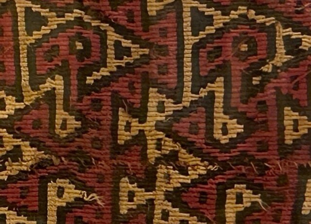 Pre-Columbian textile fragment --Peruvian Andean Central or South Coast ...