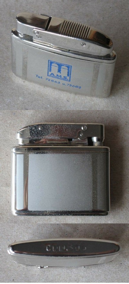 VINTAGE OLD GERMAN PETROL CIGARETTE LIGHTER CONSUL / FUNCTIONAL ...