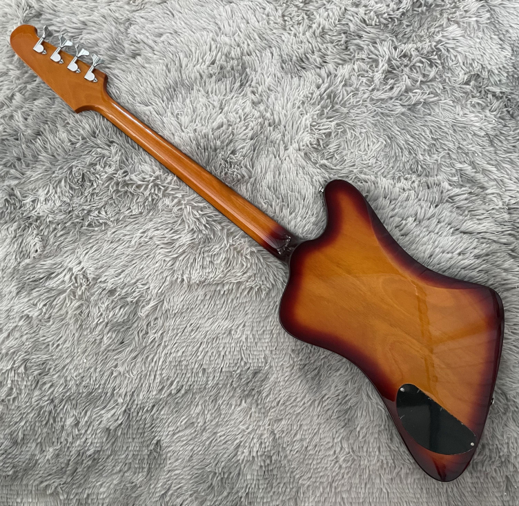 Custom 4-strings Firebird Electric Bass Guitar VS Flamed Maple Top Free ...
