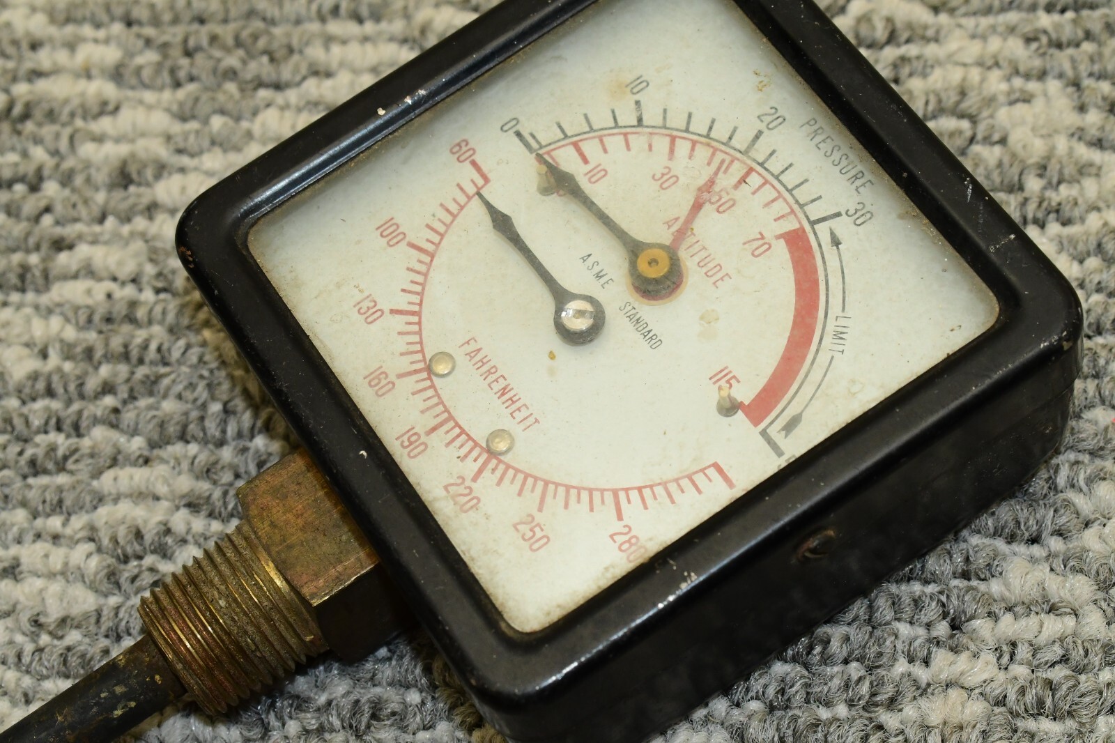 Marsh Instrument Gauge ASME Standard Pressure Temperature Meter 3.5 ...