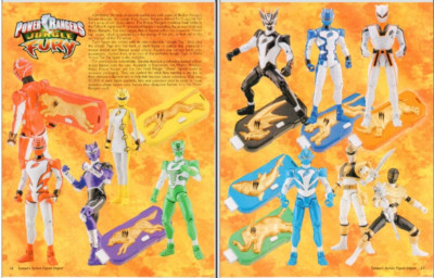 Power Rangers Jungle Fury MMPR Action Figures - 2008 Toys 2 PG PRINT AD ...
