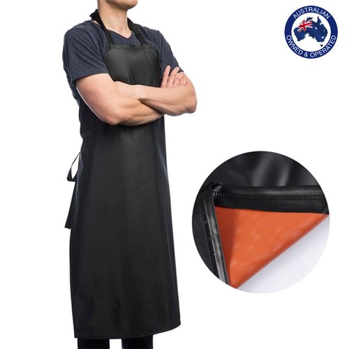Heavy Duty Protective Work Apron Waterproof PVC Plastic Butcher Cleaner ...