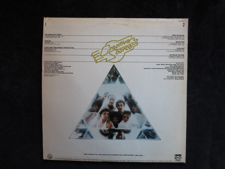 CREATIVE SOURCE, Migration WHITE LABEL PROMO USA EXCELLENT- LP | eBay